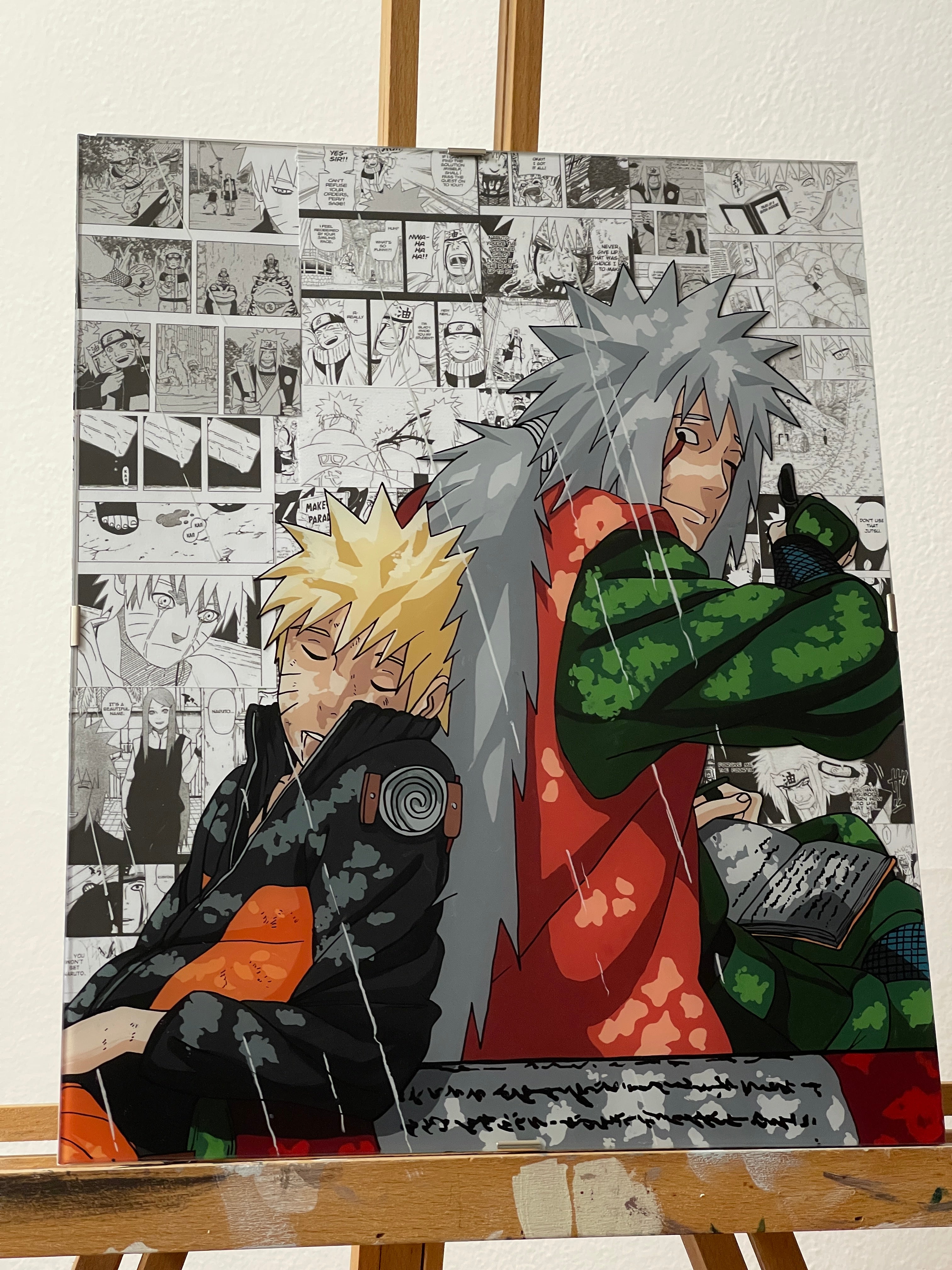 Naruto – Enrica Fossaluzza – Glass Paintings